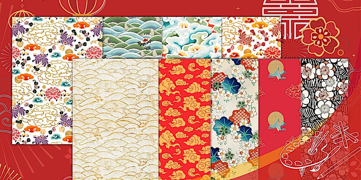 Lunar and Chinese New Year Pattern P... | Twinkl Art Gallery