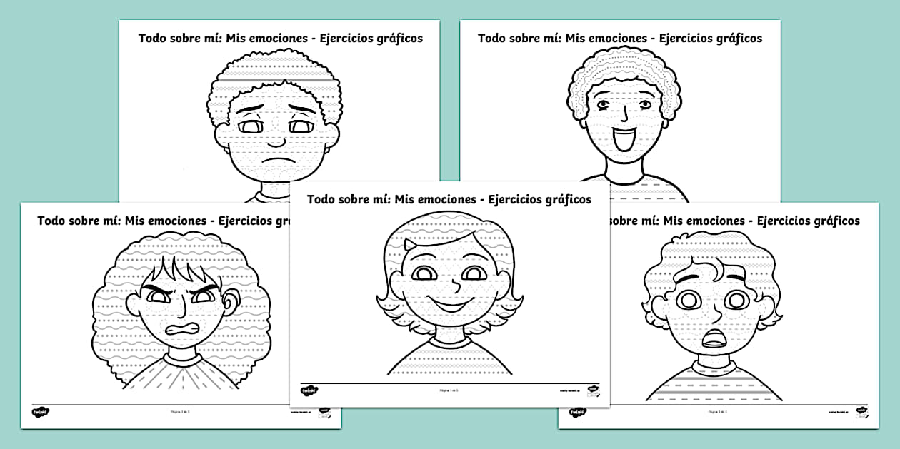 Actividad Sobre las Emociones - Todo Sobre Mí Para Niños
