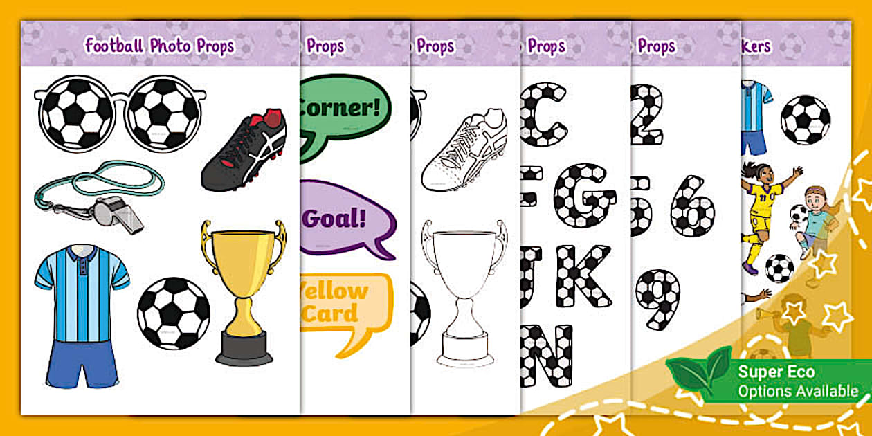 Printable Football Photo Props | Parents Summer Activities