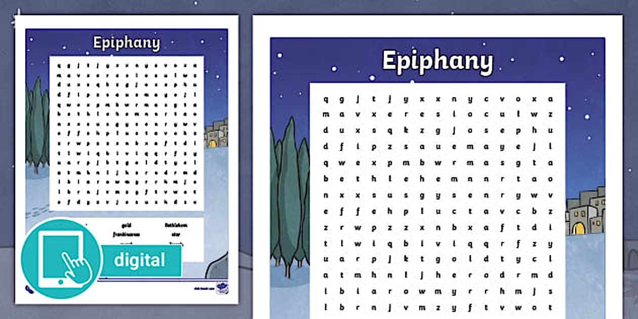 Fun Epiphany Word Search for 4th Grade | Twinkl USA - Twinkl