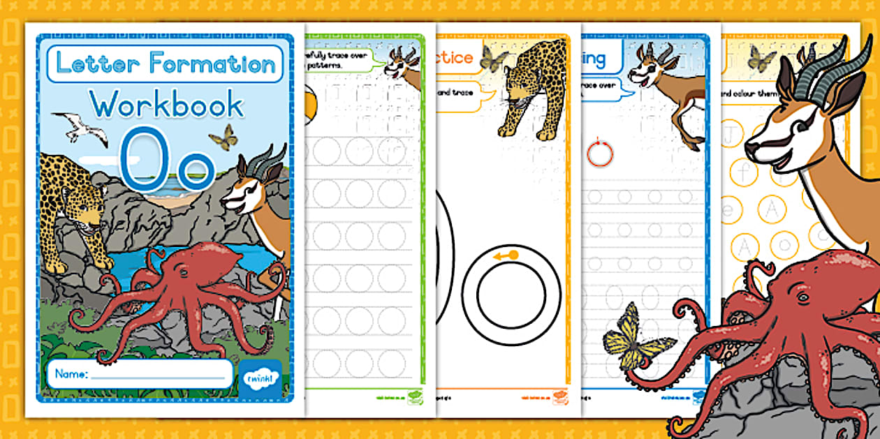 Grade 1 Letter Formation Workbook - Oo (teacher made)