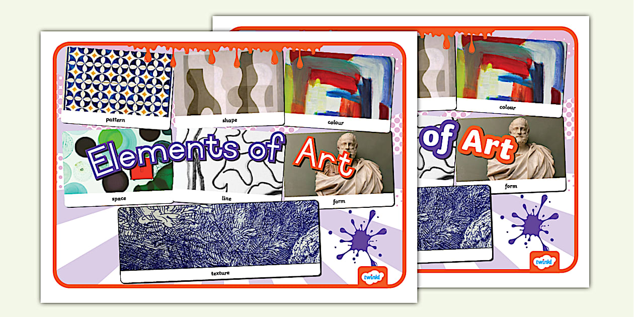 Elements of Art Photo Display Poster