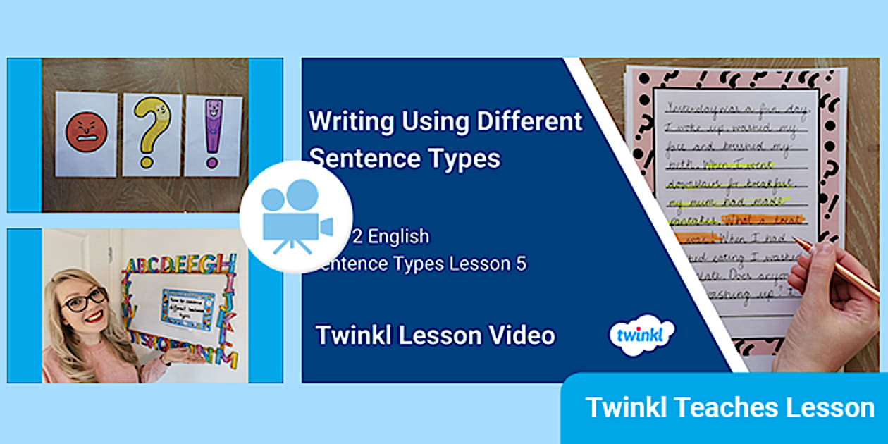 Writing Using Different Sentences Video Lesson | KS1 (Y 1-2)