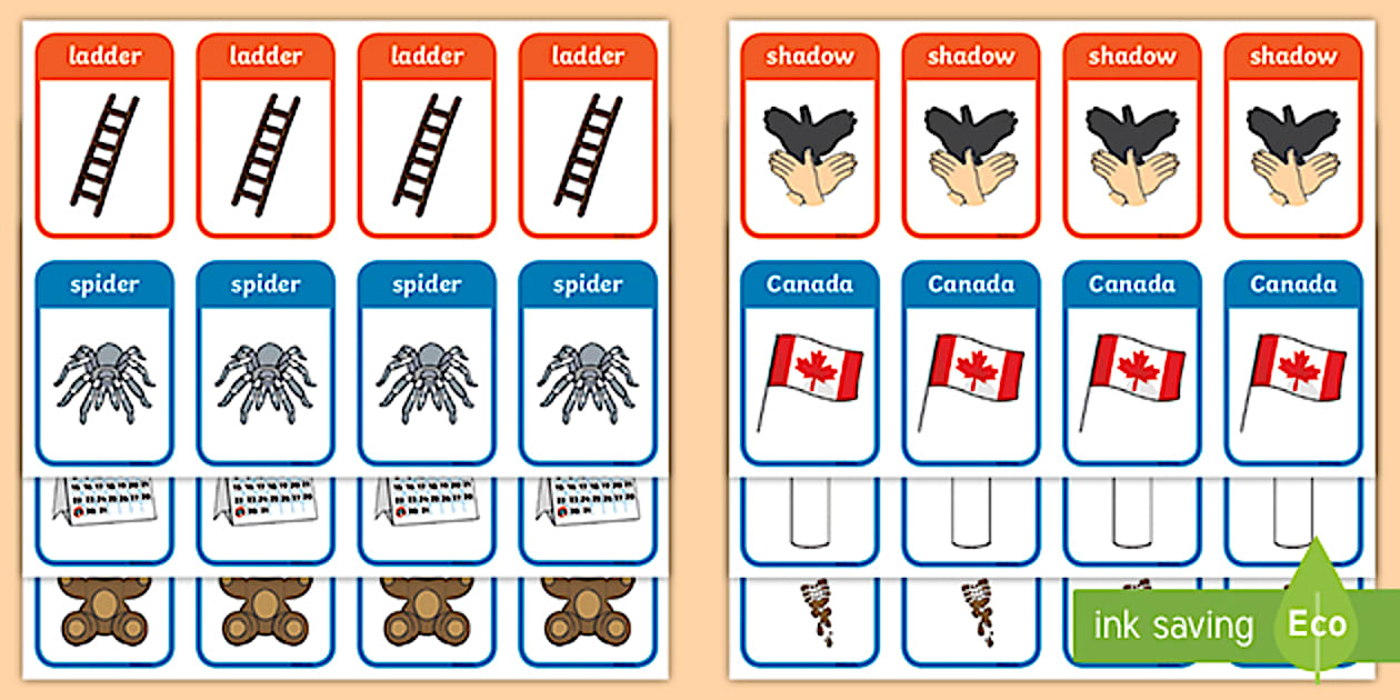 /d/ Medial Sound Snap Cards Worksheet (teacher made)