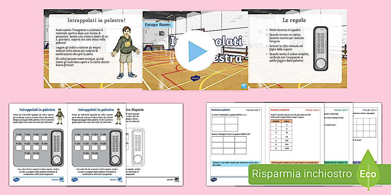 Escape Room Stem Intrappolati in Palestra (Teacher-Made)