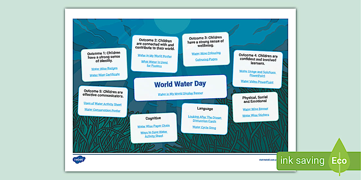 World Water Day Topic Planner (teacher made) - Twinkl