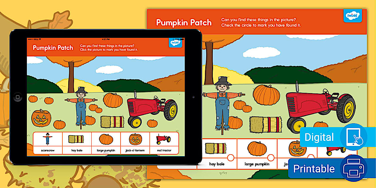 Pumpkin Patch Activity | Pumpkin Day | Twinkl USA