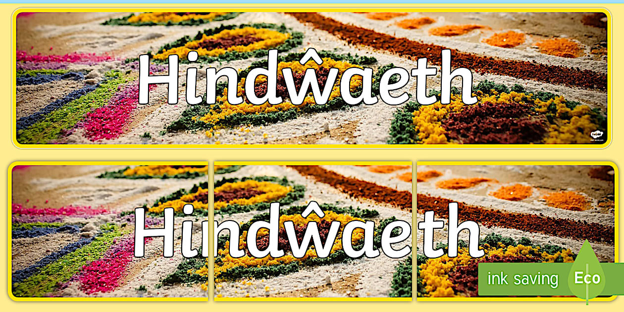 Baner Arddangosfa Hindŵaeth (Teacher-Made) - Twinkl