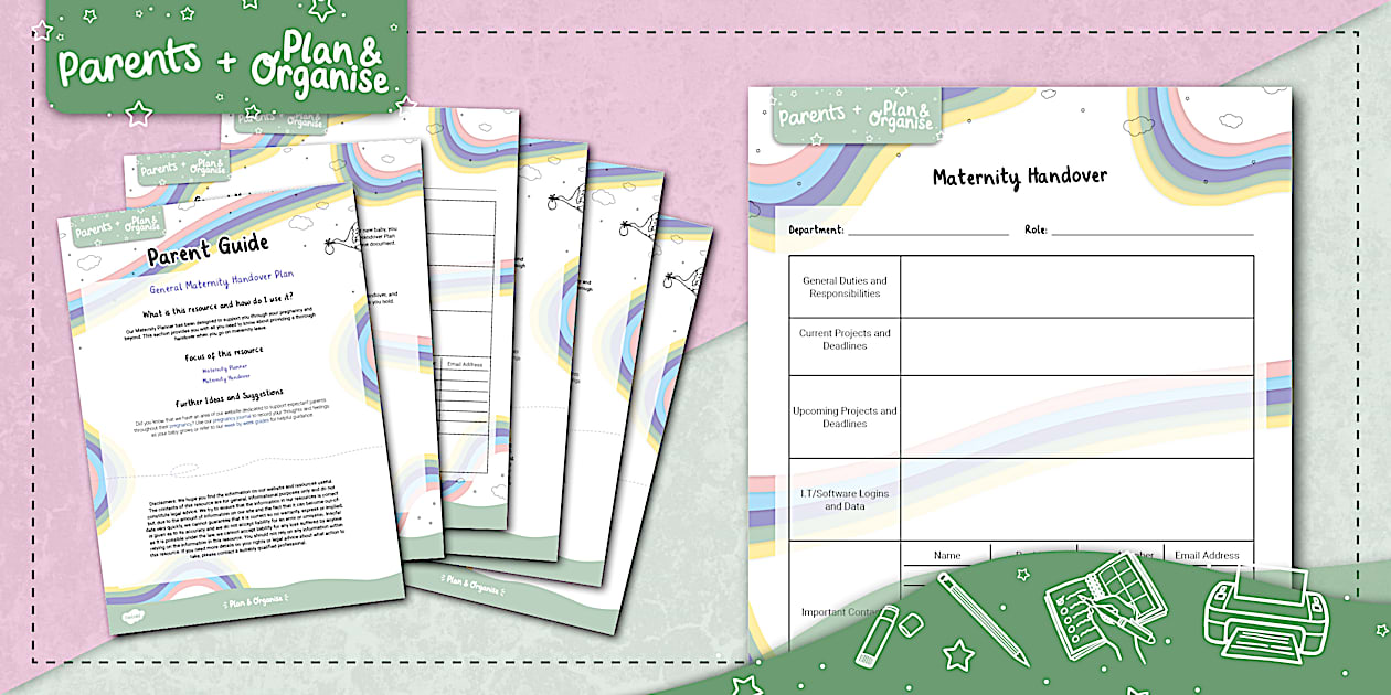 FREE! - General Maternity Handover Plan | Maternity Leave Planner