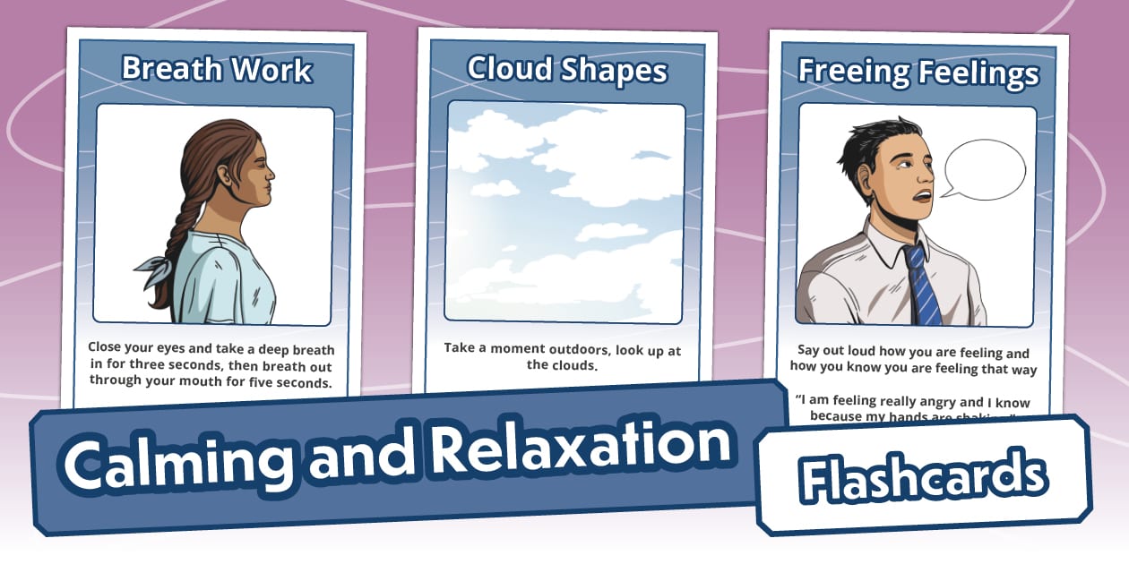 Calming and Relaxation Activity Flashcards