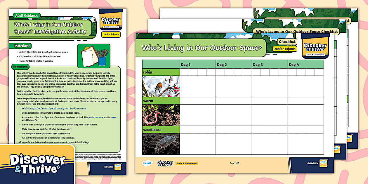 Who's Living in Our Outdoor Space? Investigation Activity