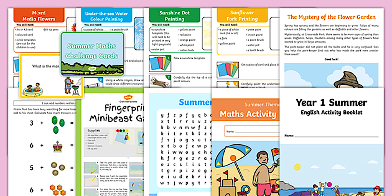 Summer Term Home Learning Ages 5-6 Activity Pack - Twinkl