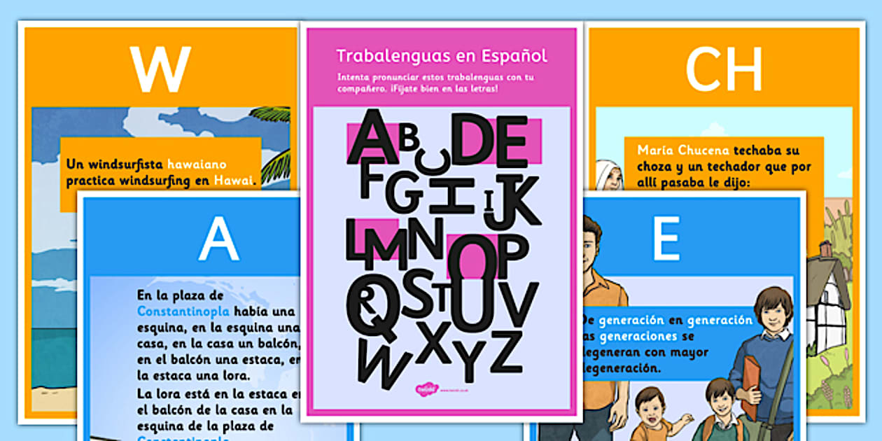 Spanish Specific Sounds Tongue Twisters - Twinkl