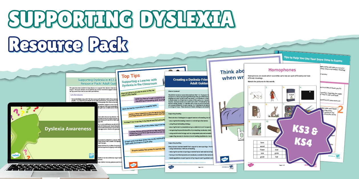 SEND Dyslexia Support Resource Pack for KS3 and KS4