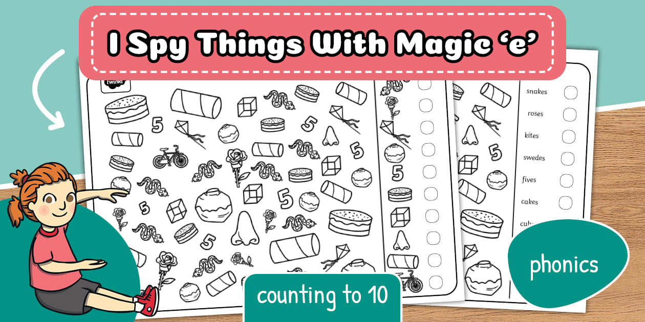 I Spy Things with Magic 'e' Activity Sheet