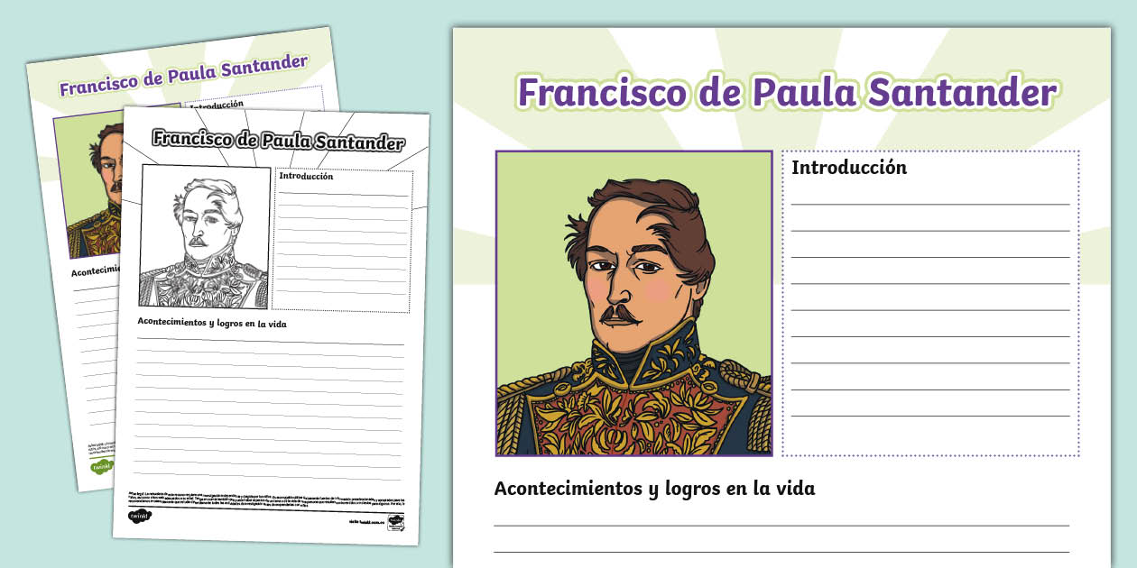 Guía de trabajo: Biografía de Francisco de Paula Santander