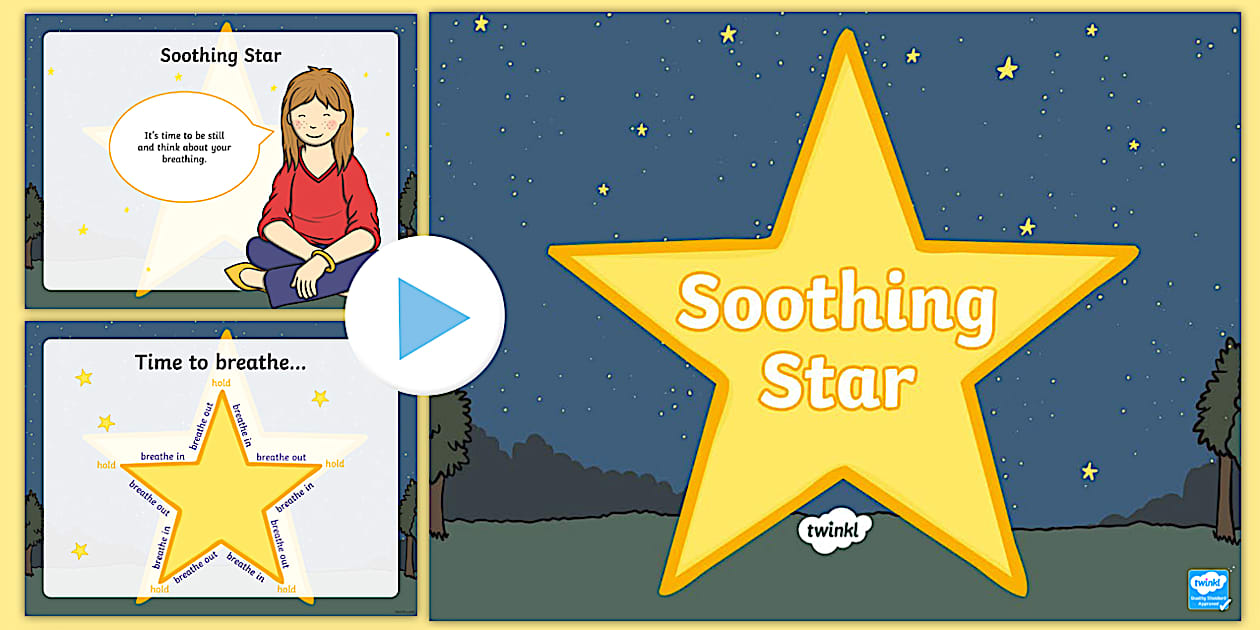 Soothing Star Guided Breathing PowerPoint (teacher made)