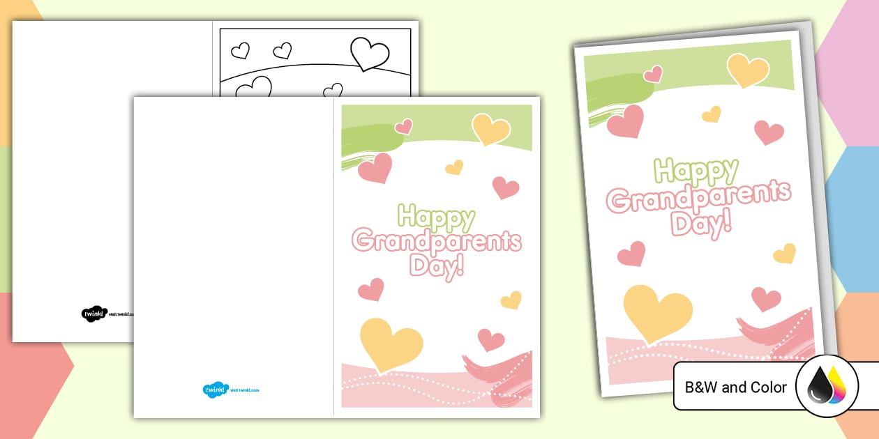Grandparents Day Greeting Cards | PreK Resource | Twinkl USA