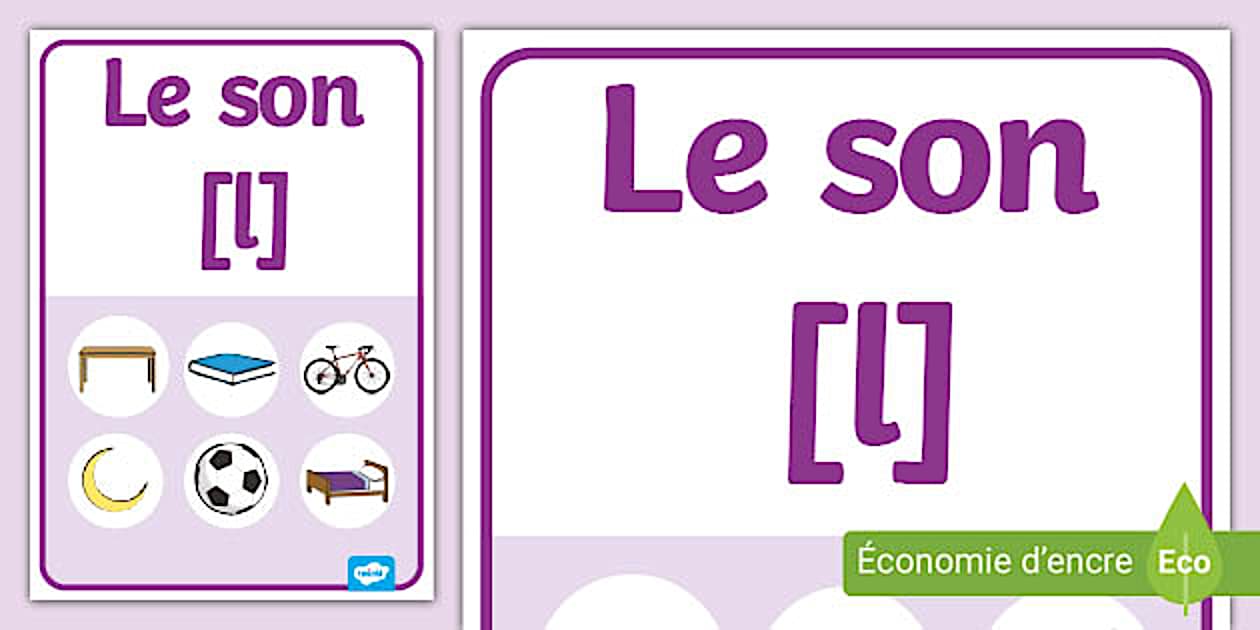 Affiche de phonologie - le son [L] (Teacher-Made) - Twinkl