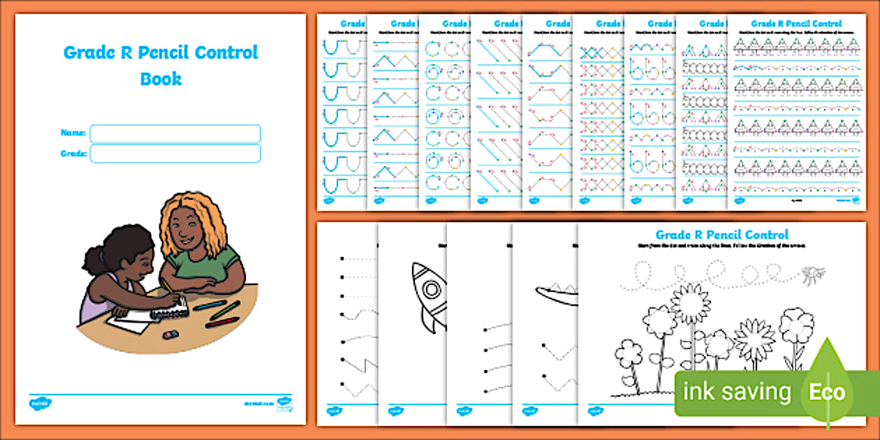 Grade R Workbook Term 1 - Fine Motor Activities - Twinkl