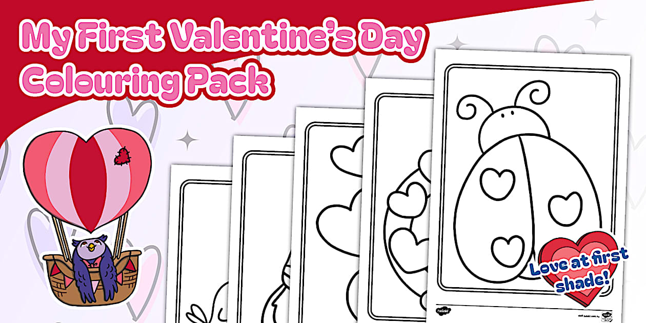 My First Valentine's Day Colouring Pack