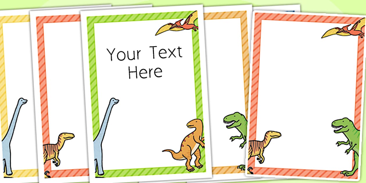Dinosaur Themed Birthday Party Editable Poster