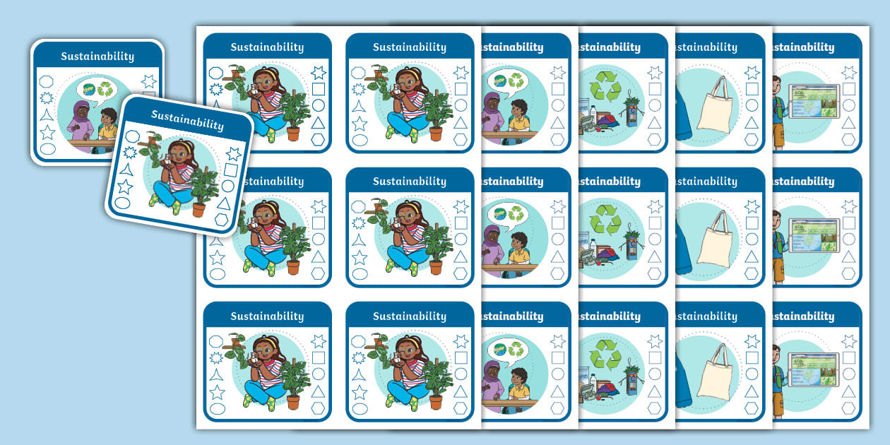 Values Punch Cards - Sustainability
