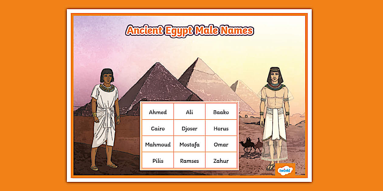 Ancient Egypt Male Names Display Poster (Teacher-Made)