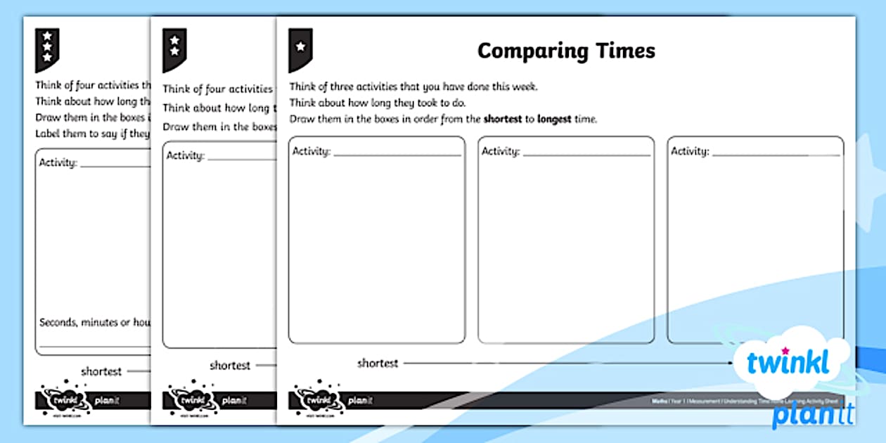 Understanding Time Home Learning Tasks - Twinkl