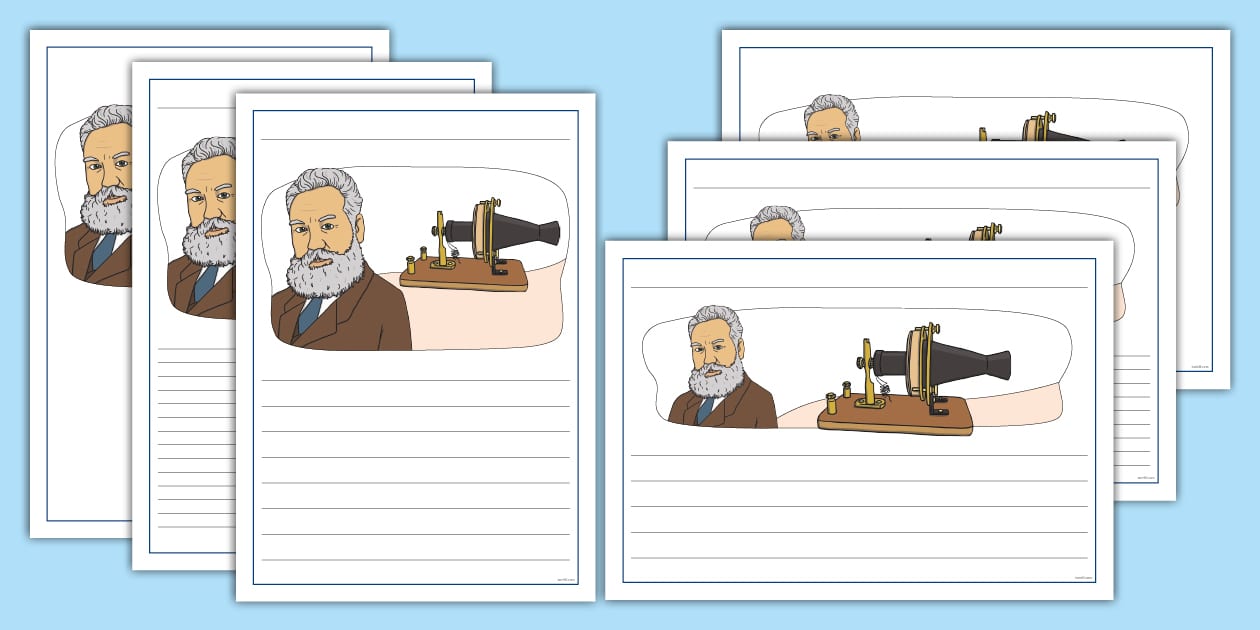 Alexander Graham Bell Writing Frames - Twinkl - KS1