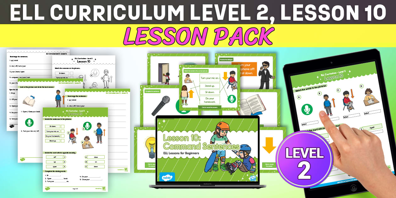 ELL Curriculum: Level 2, Lesson 10 Lesson Pack - Twinkl