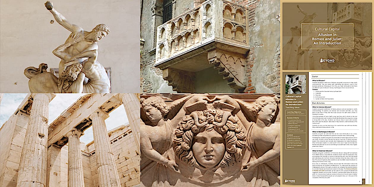 Allusion in Romeo and Juliet: An Introduction - Twinkl