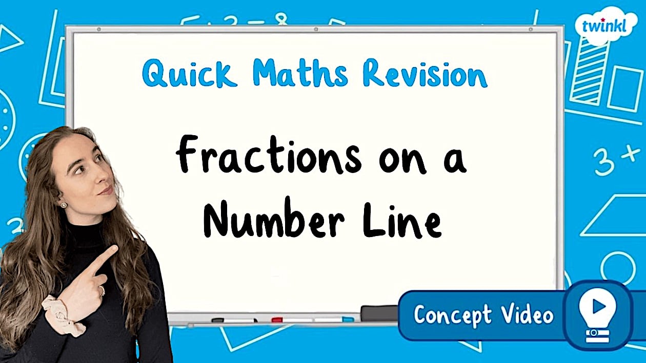 👉 Fractions on a Number Line | KS2 Maths Concept Video