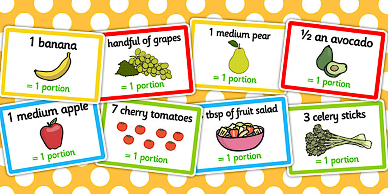 What Counts Towards My 5 a Day Challenge Cards - Twinkl