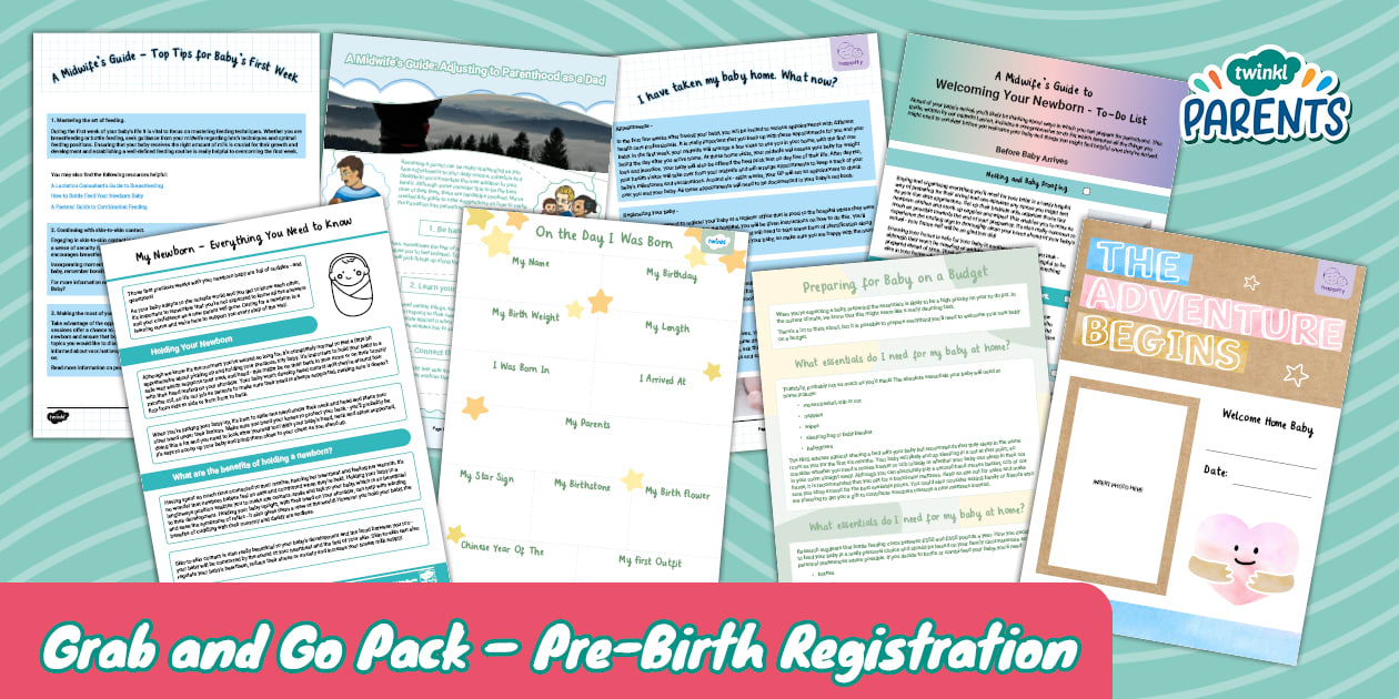 Grab and Go Pack – Pre-Birth Registration