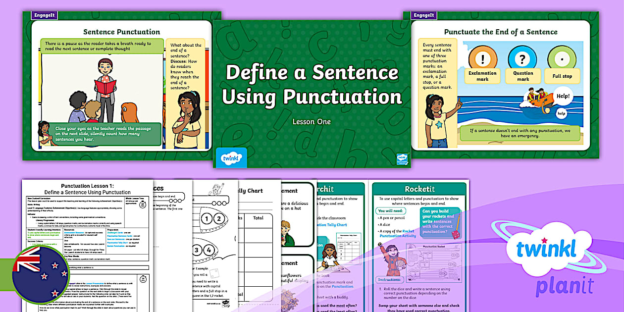 Phase 1: Punctuation: Define a Sentence Using Punctuation