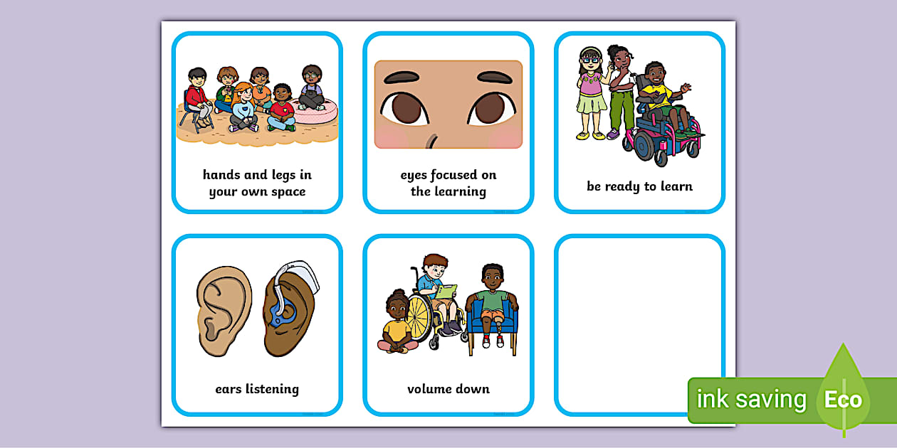 👉 Good Modelled Behaviour Cards (teacher made) - Twinkl