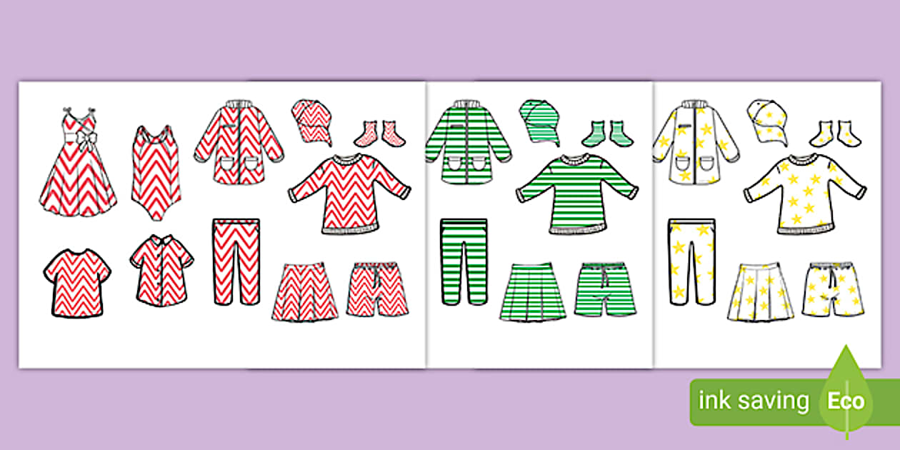 Pattern Sorting Washing Line Activity (teacher made)