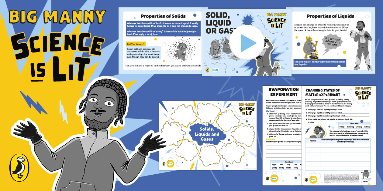 FREE! - Science is Lit: Solid or Liquid? Lesson Pack