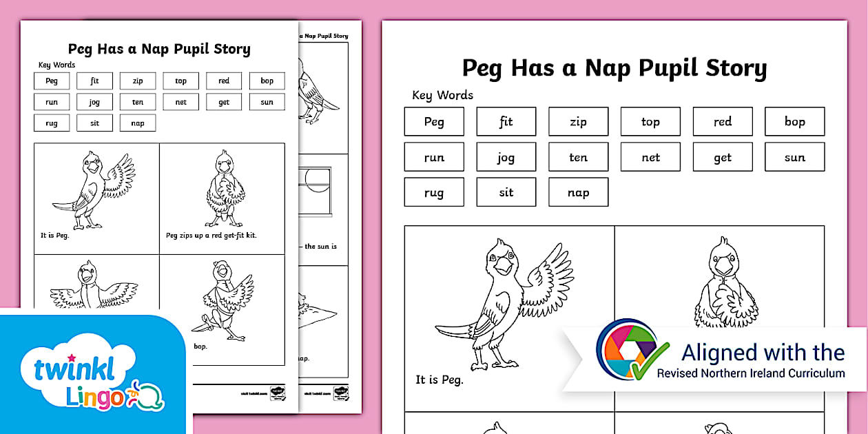 Peg Has a Nap Pupil Story Activity Sheet - Twinkl