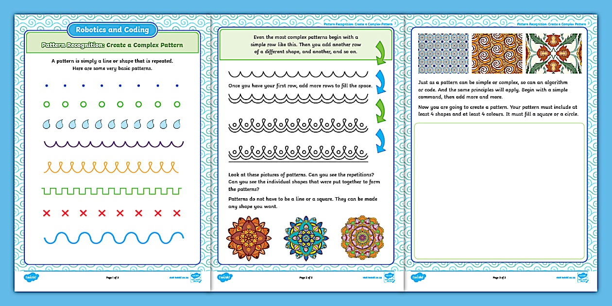 Grade 2 Robotics and Coding - Complex Patterns - Twinkl