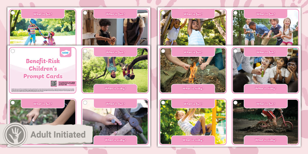 Benefit-Risk Children's Photo Prompt Cards - Twinkl