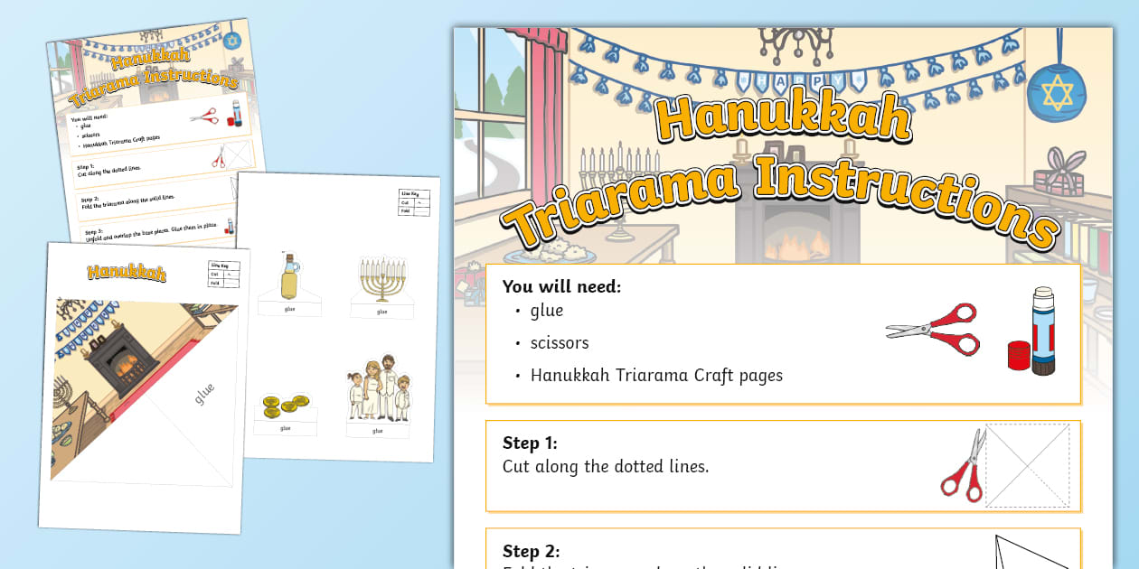 Hanukkah Triarama Craft