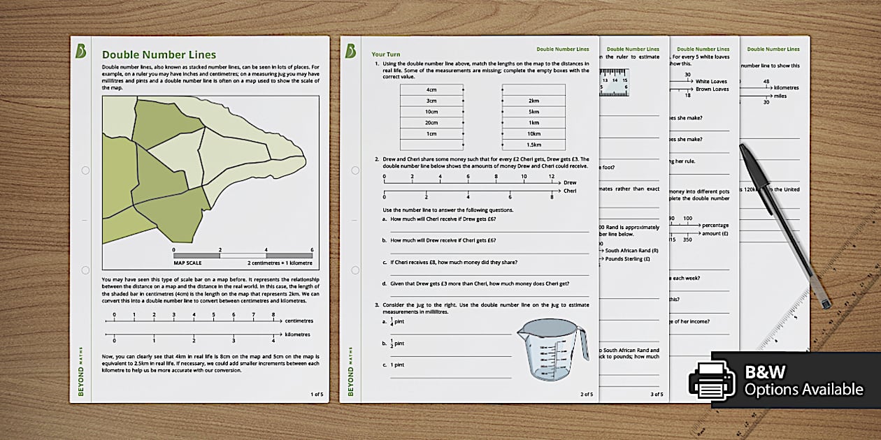 👉 Double Number Lines (professor feito) - Twinkl
