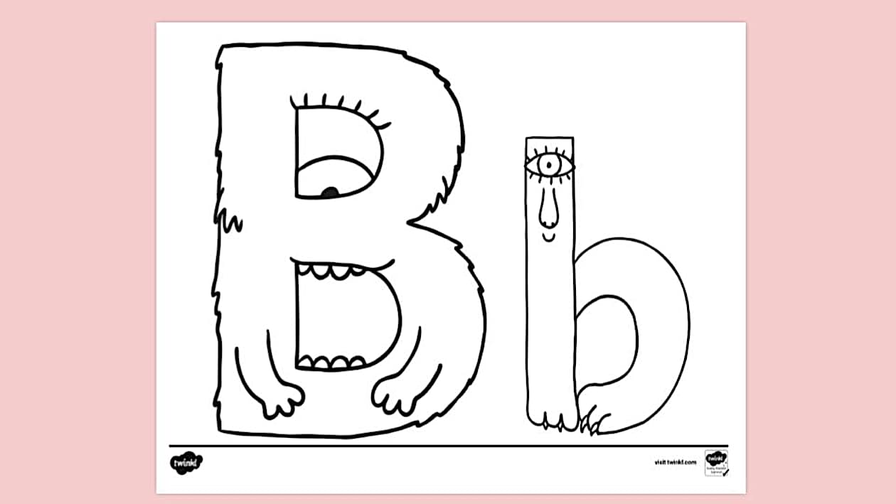 Letter B Colouring | Colouring Sheets (Teacher-Made)