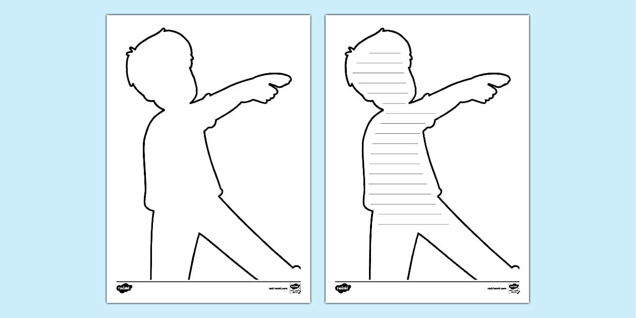 KS1 Zombie Writing Template - Twinkl Outline (teacher made)
