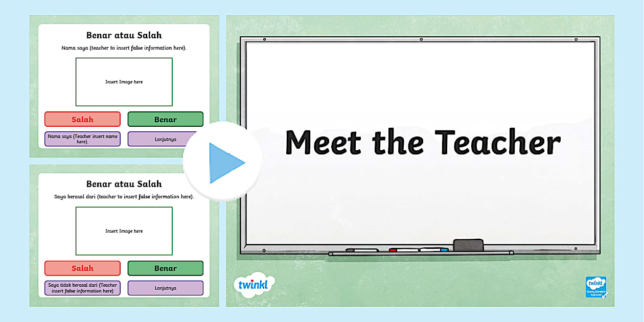 Meet the Indonesian Teacher - True or False PowerPoint
