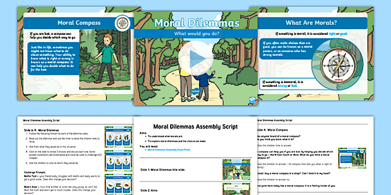 Moral Dilemma Assembly Pack (teacher made) - Twinkl