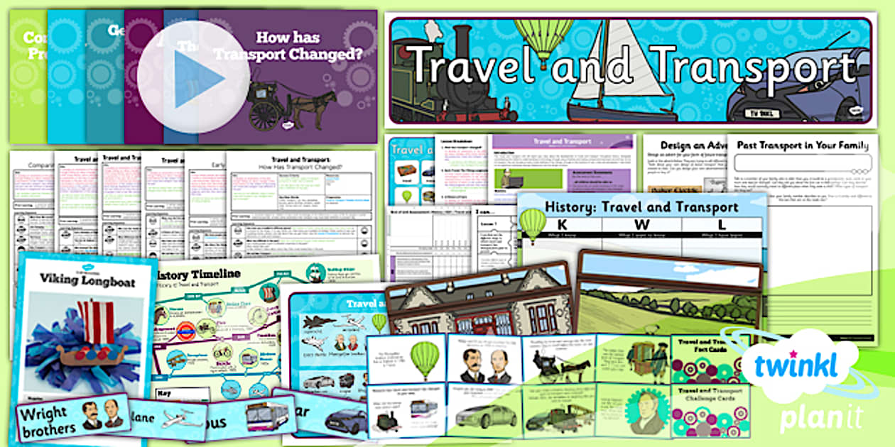 * NEW * History: Travel and Transport KS1 Unit Pack - Twinkl