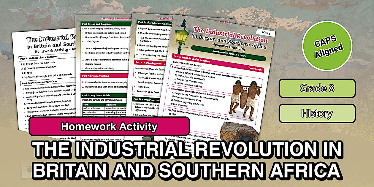 Grade 8 History The Industrial Revolution in Britain and Southern ...